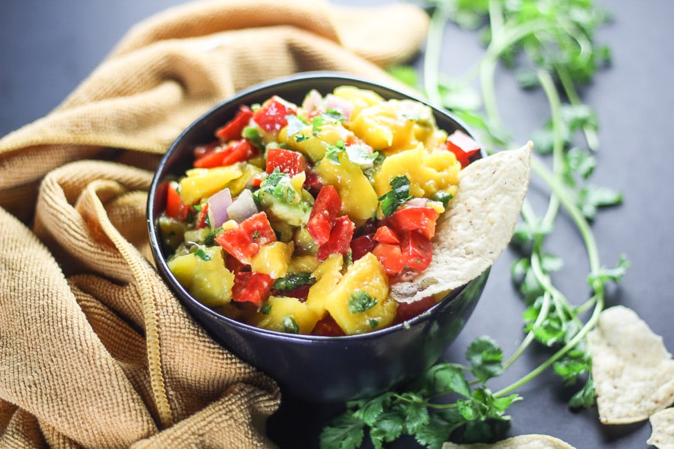 Raw Avocado Vegan Mango Salsa - Vegan With Curves
