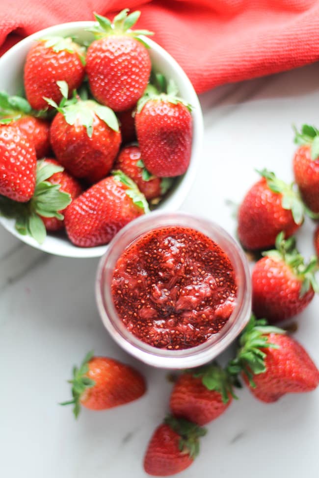 Strawberry Chia Jam - Vegan With Curves